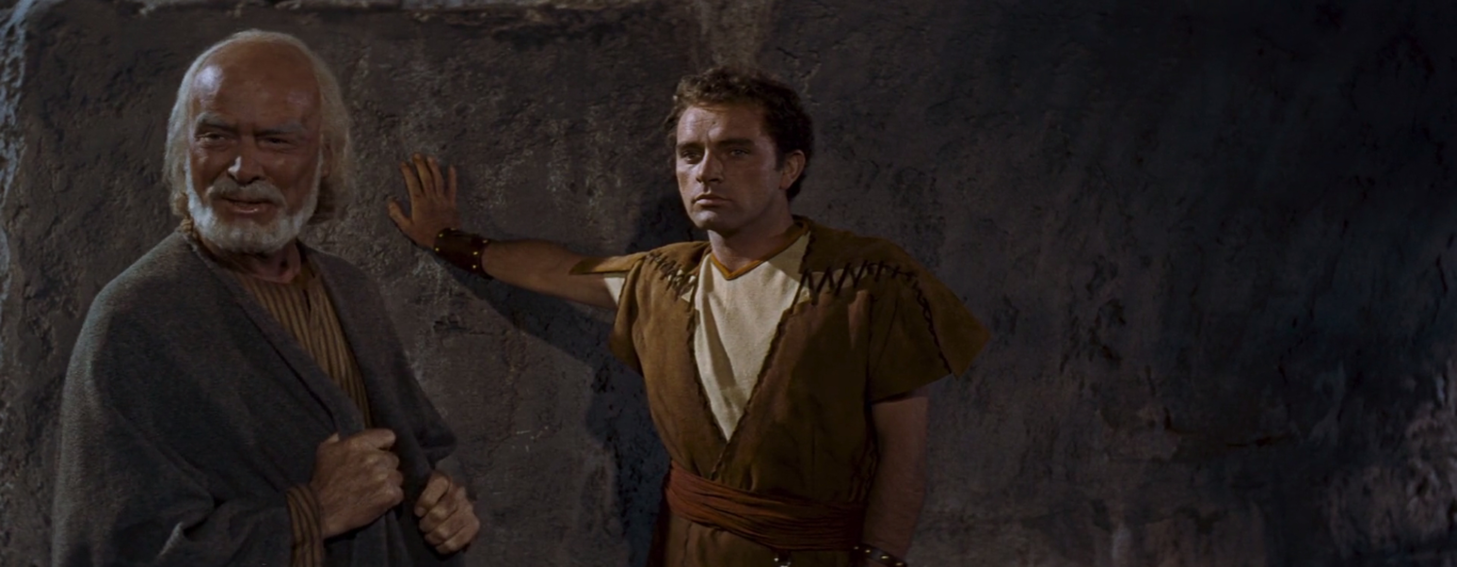 Dean Jagger and Richard Burton