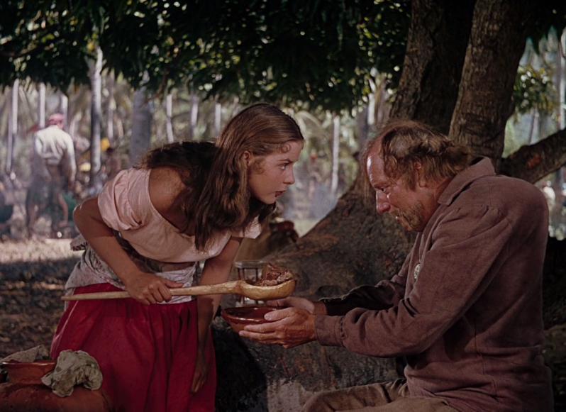 Jean Peters and Alan Mowbray