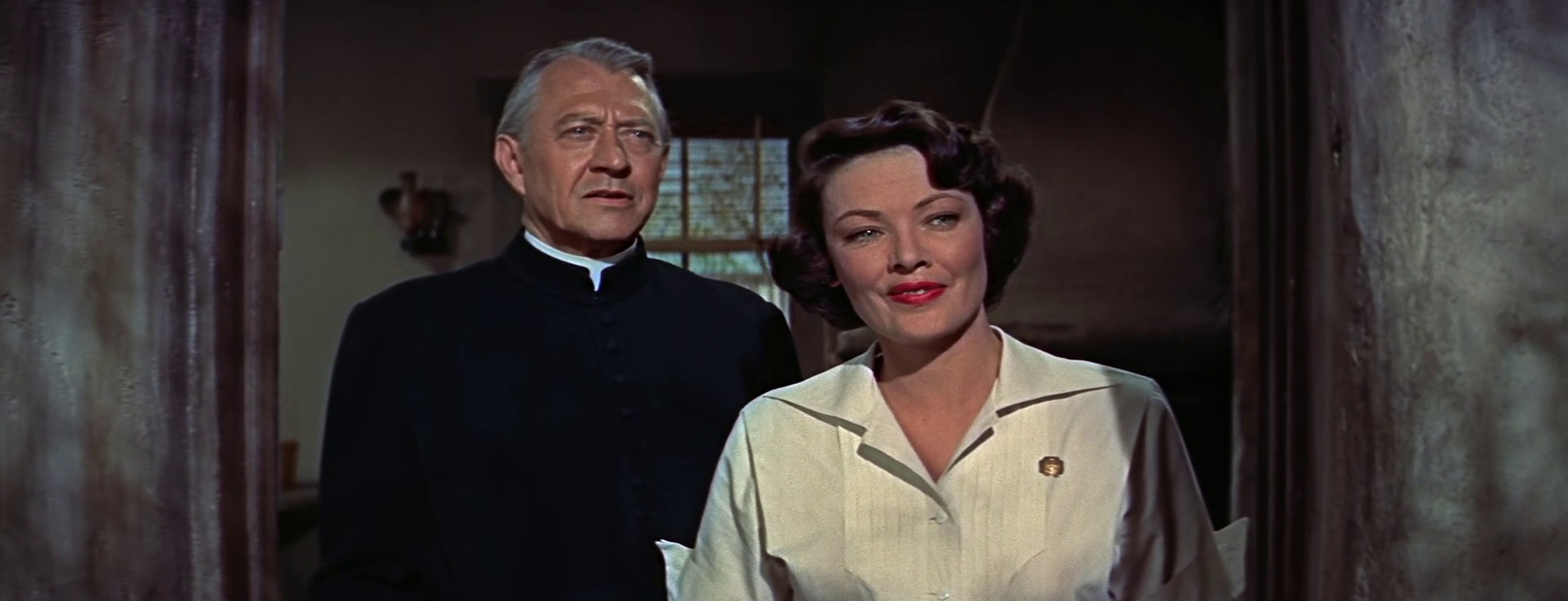 Carl Benton Reid and Gene Tierney