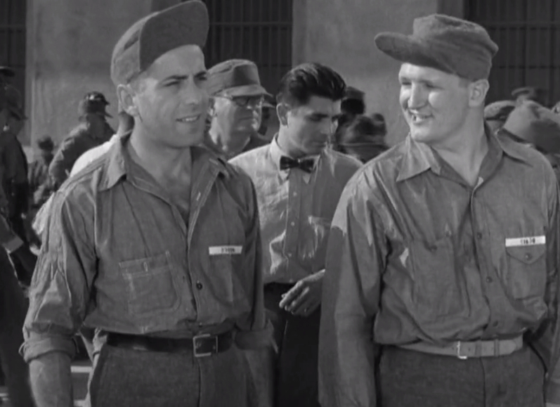 Humphrey Bogart and Joe Sawyer