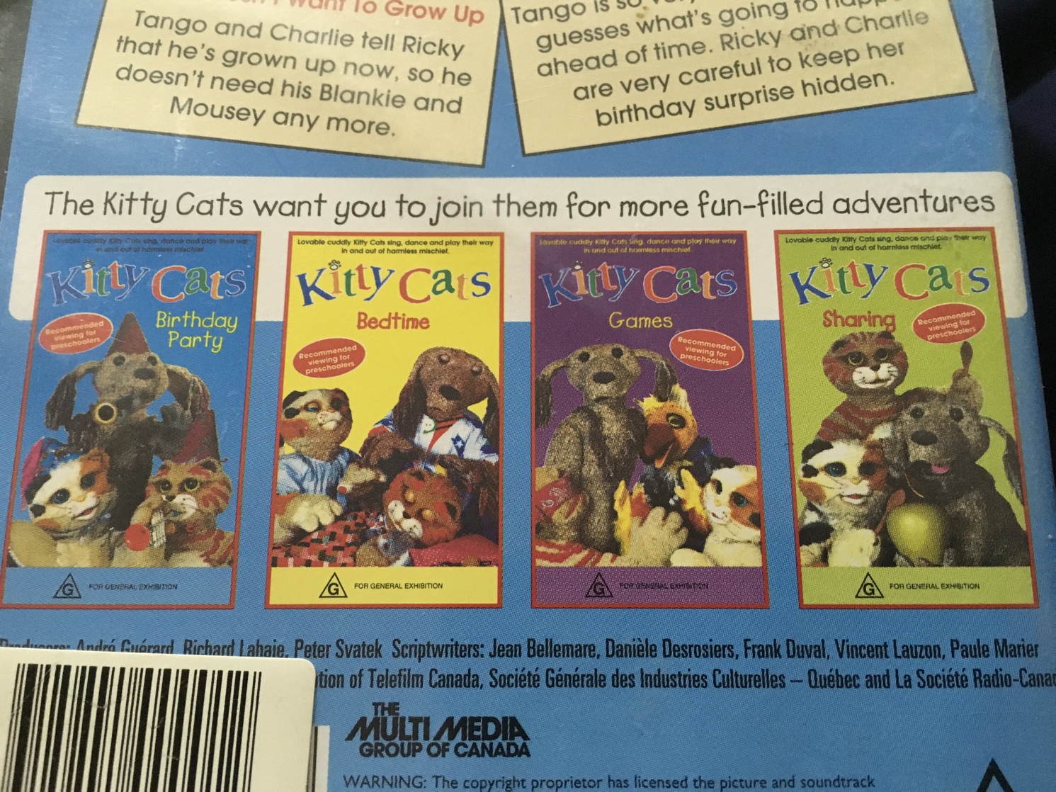 The only 4 Kitty Cats VHS volumes released
