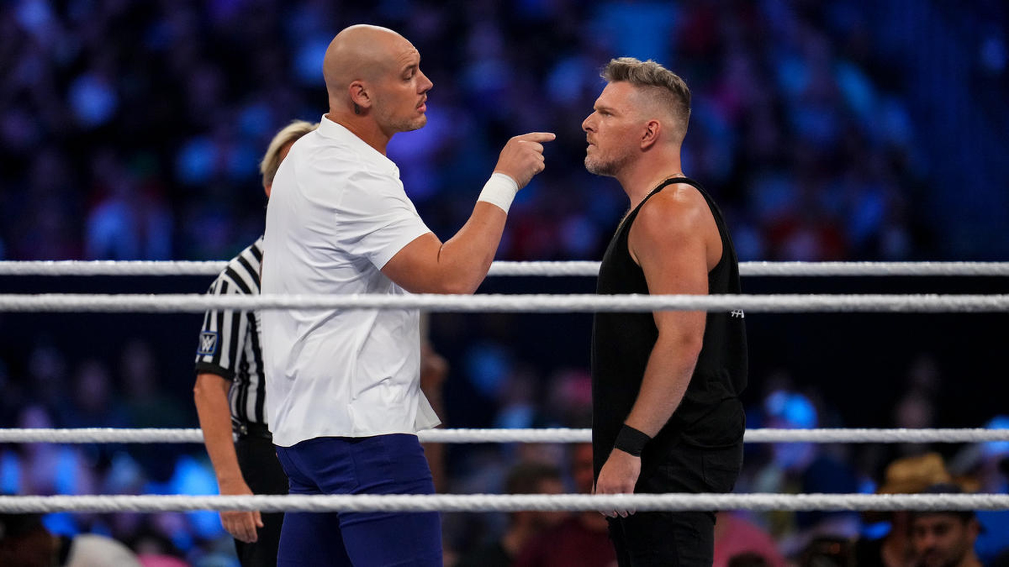 Image of Happy Corbin vs. Pat McAfee (2022/07/30)