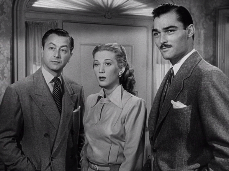 Robert Young, Louise Allbritton and John Russell