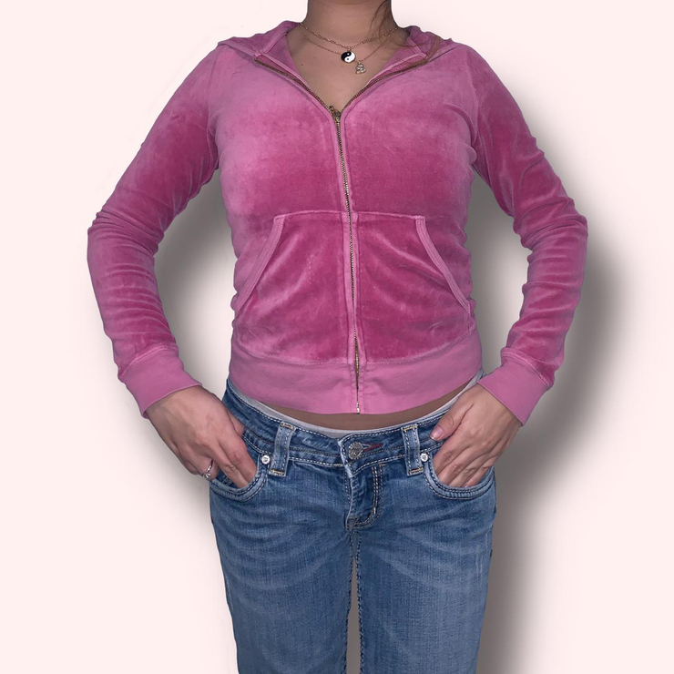 Juicy Couture Purple / Deep Rose Pink Velour... image