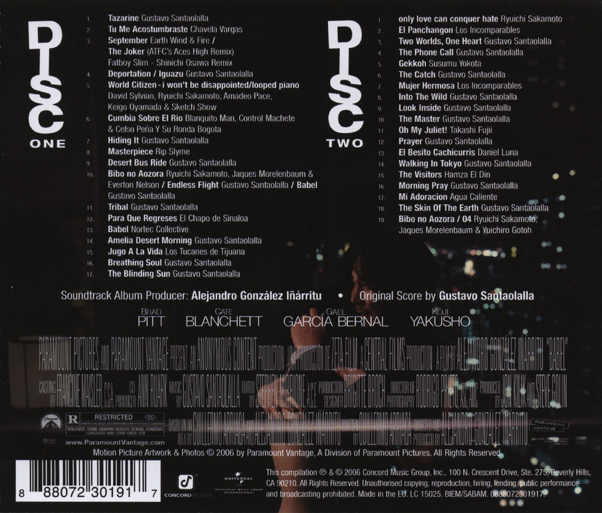 Babel: Music From and Inspired by the Motion Picture picture