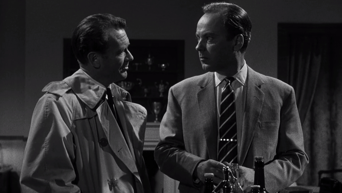 John Mills and Derek Farr