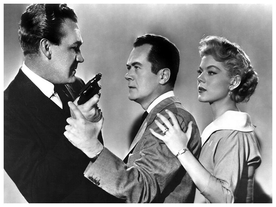 Forrest Tucker, Frank Lovejoy, Peggie Castle
