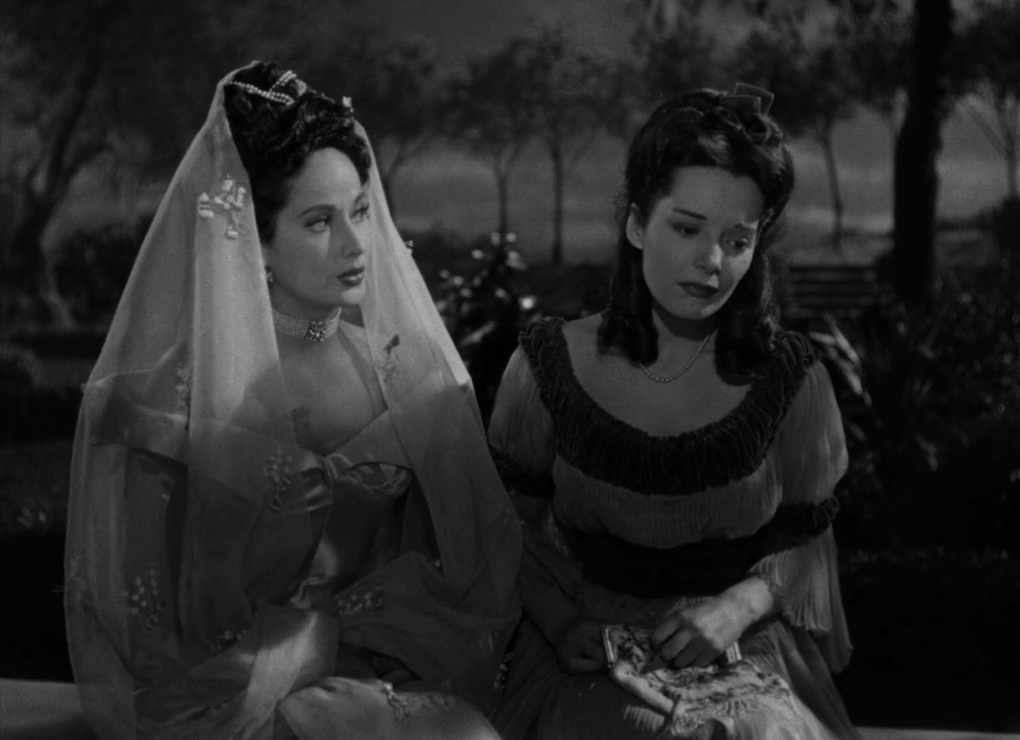 Merle Oberon and Suzanne Cloutier