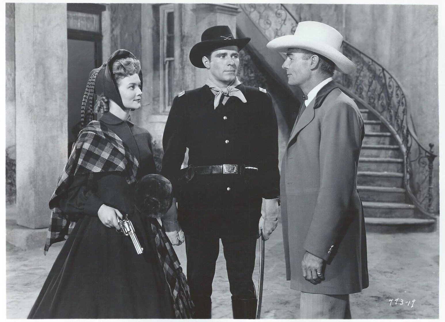 Patrice Wymore, Philip Carey, Randolph Scott