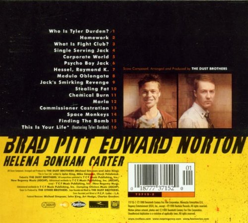 Fight Club (Original Motion Picture Score) image