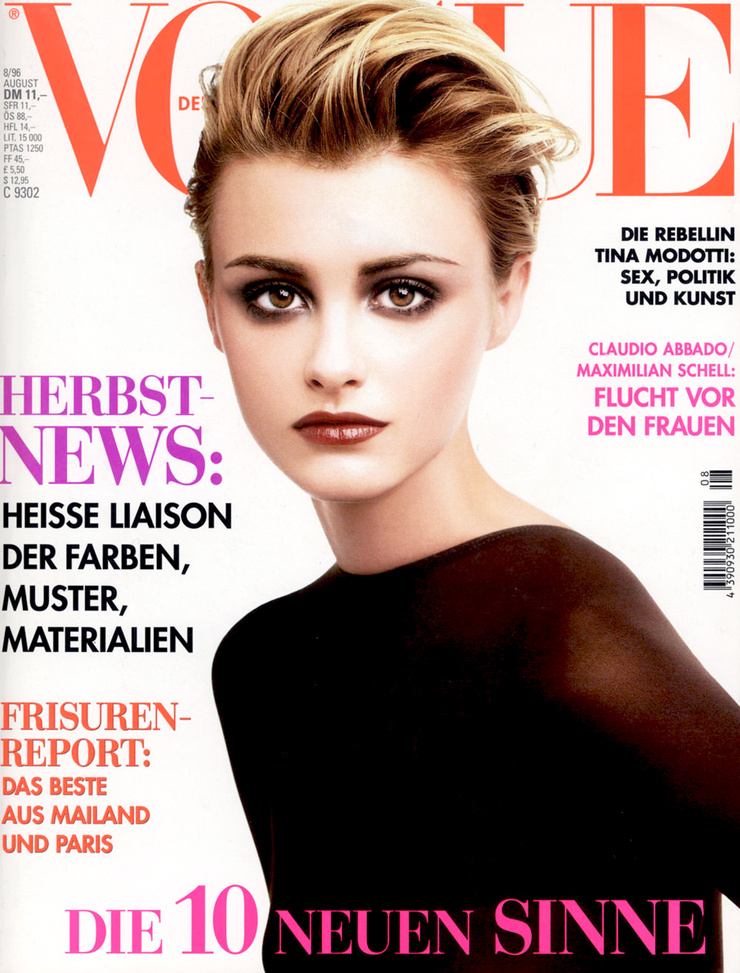 Trish Goff - Vogue Germany, August 1996 Cover