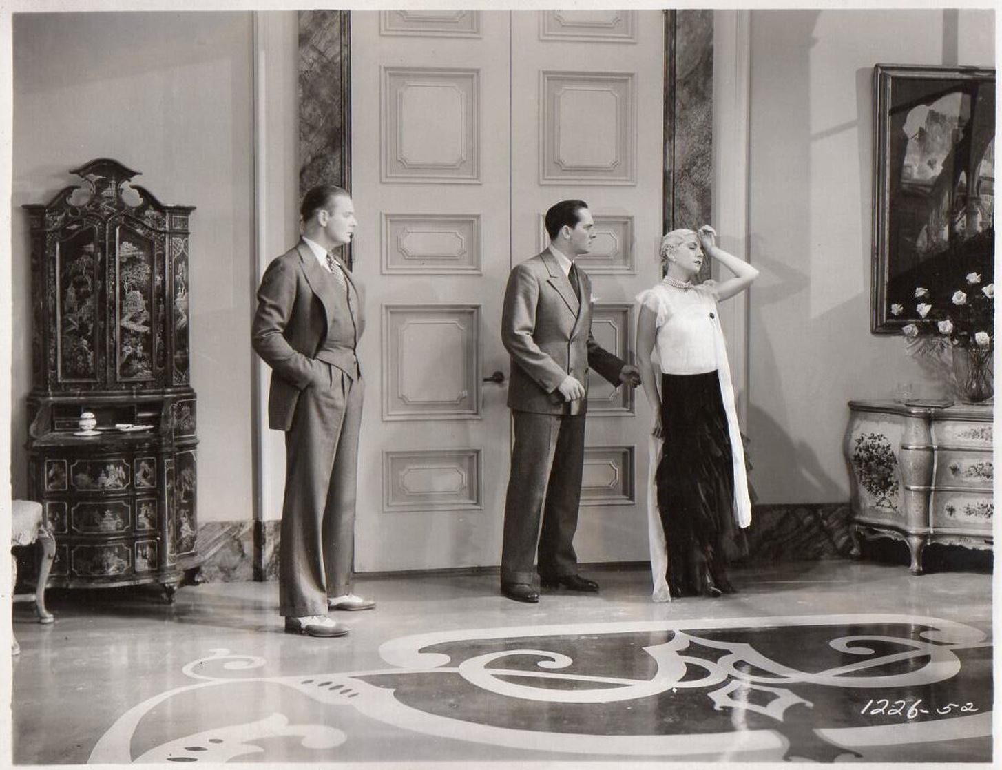 Huntley Gordon, Fredric March, Lilyan Tashman