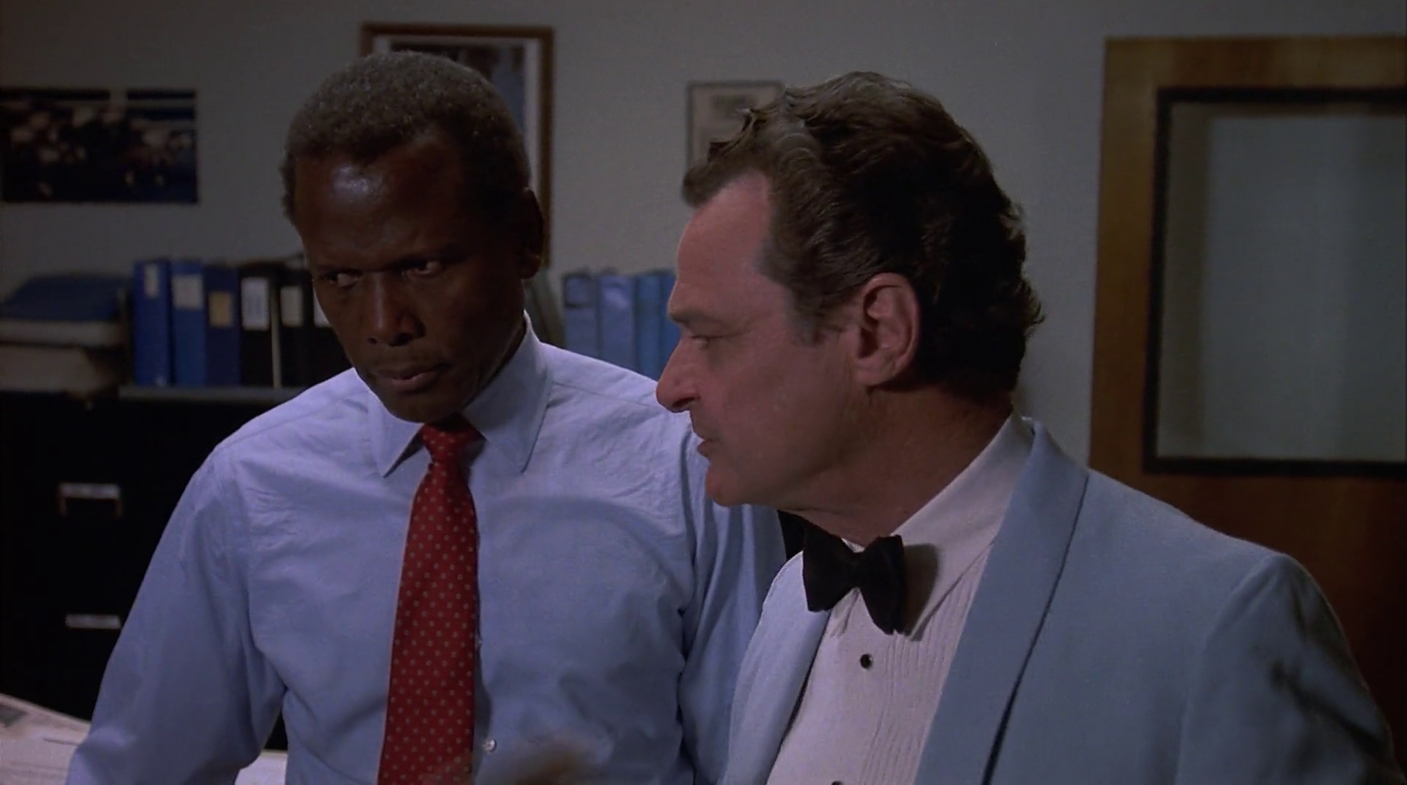 Sidney Poitier and Jerry Hardin