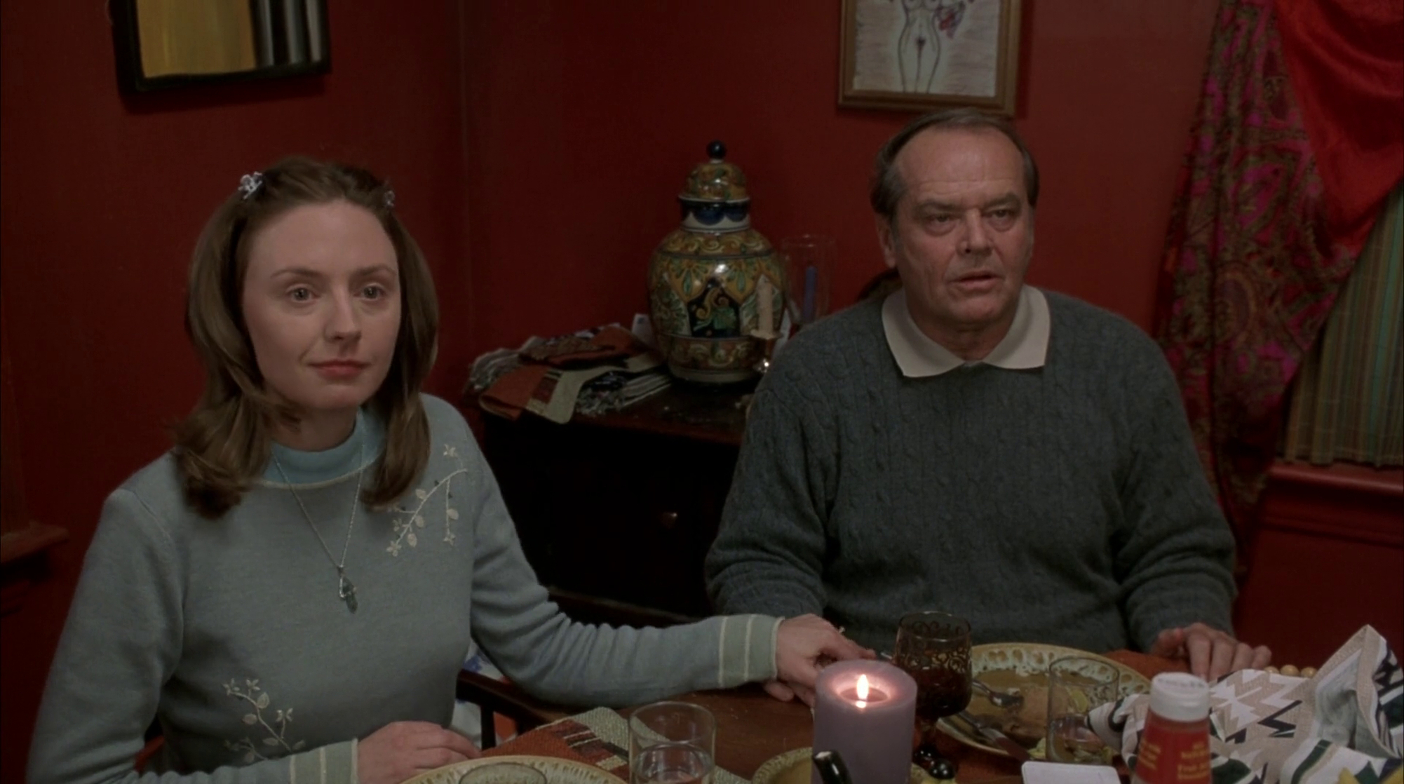 Hope Davis and Jack Nicholson