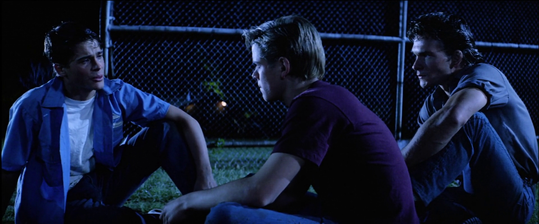 Rob Lowe, C. Thomas Howell and Patrick Swayze