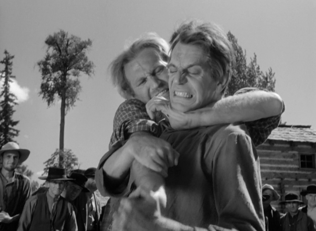 Howard Da Silva and Raymond Massey