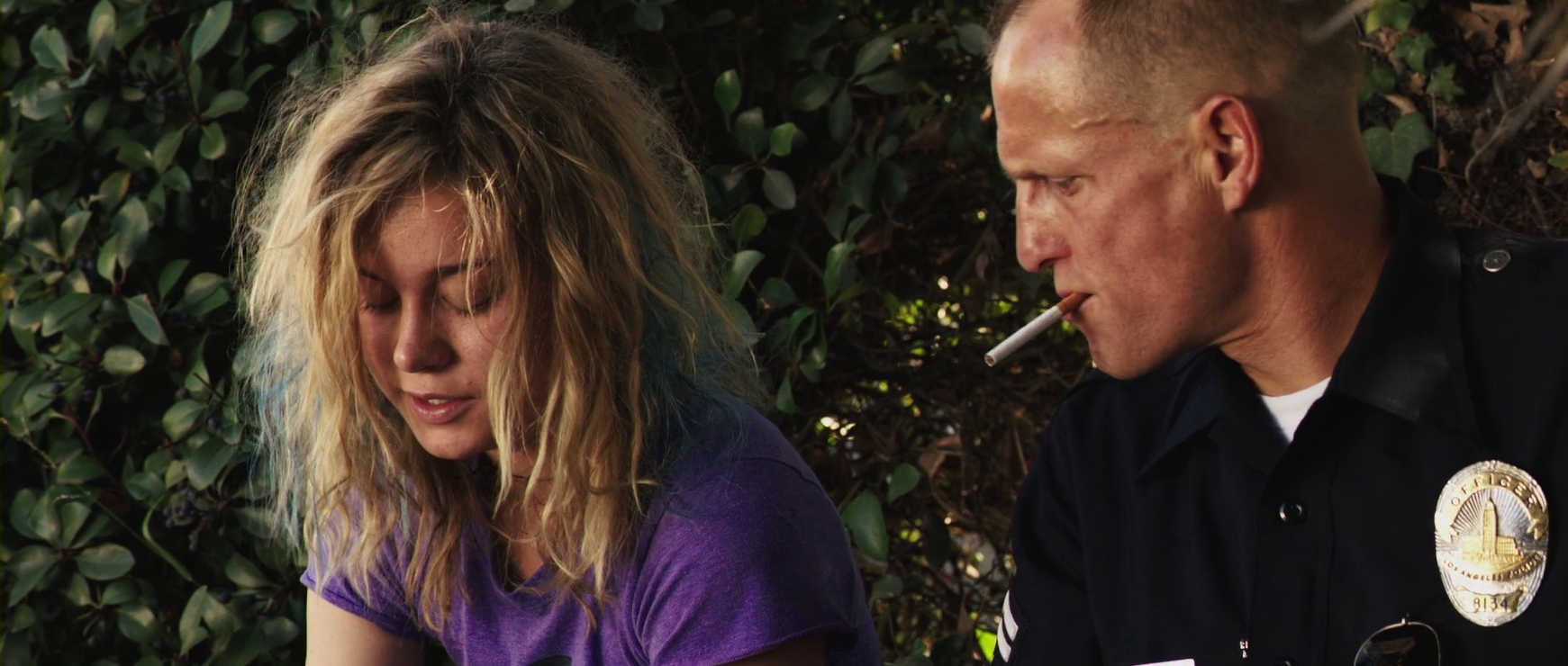 Brie Larson and Woody Harrelson