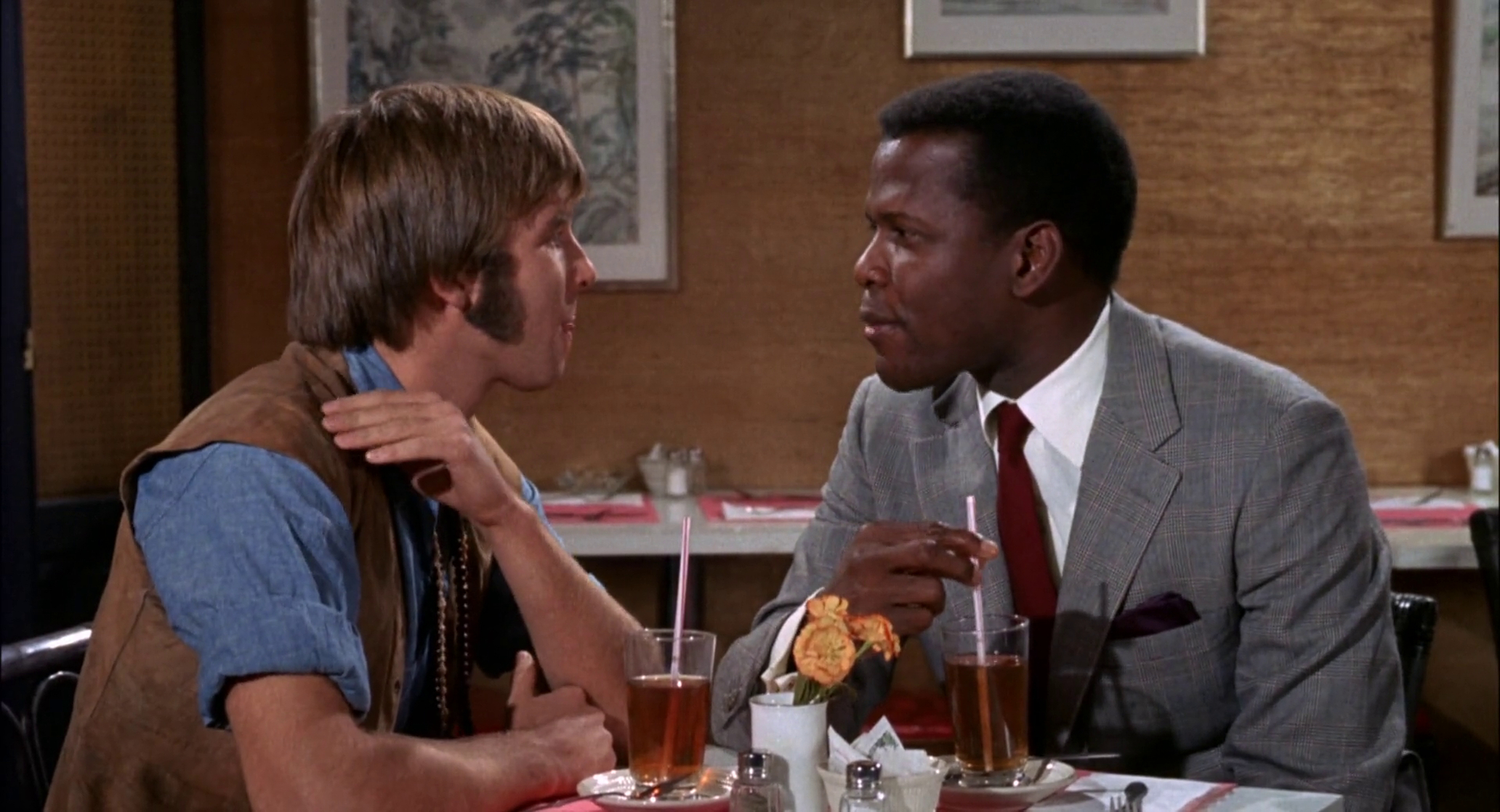 Beau Bridges and Sidney Poitier
