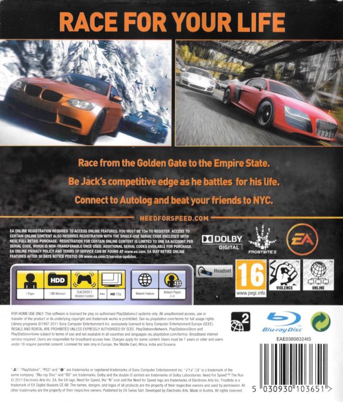 Image of Need for Speed: The Run