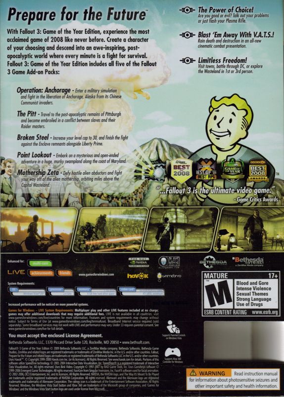 Picture of Fallout 3: Game of the Year Edition