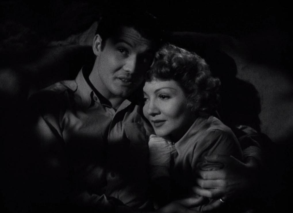 George Reeves and Claudette Colbert