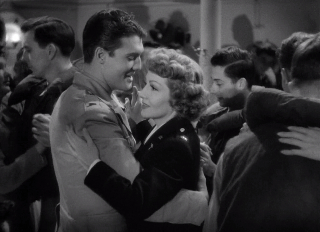 George Reeves and Claudette Colbert