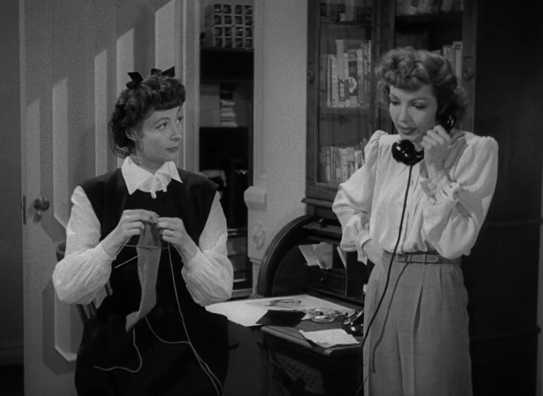 Ilka Chase and Claudette Colbert