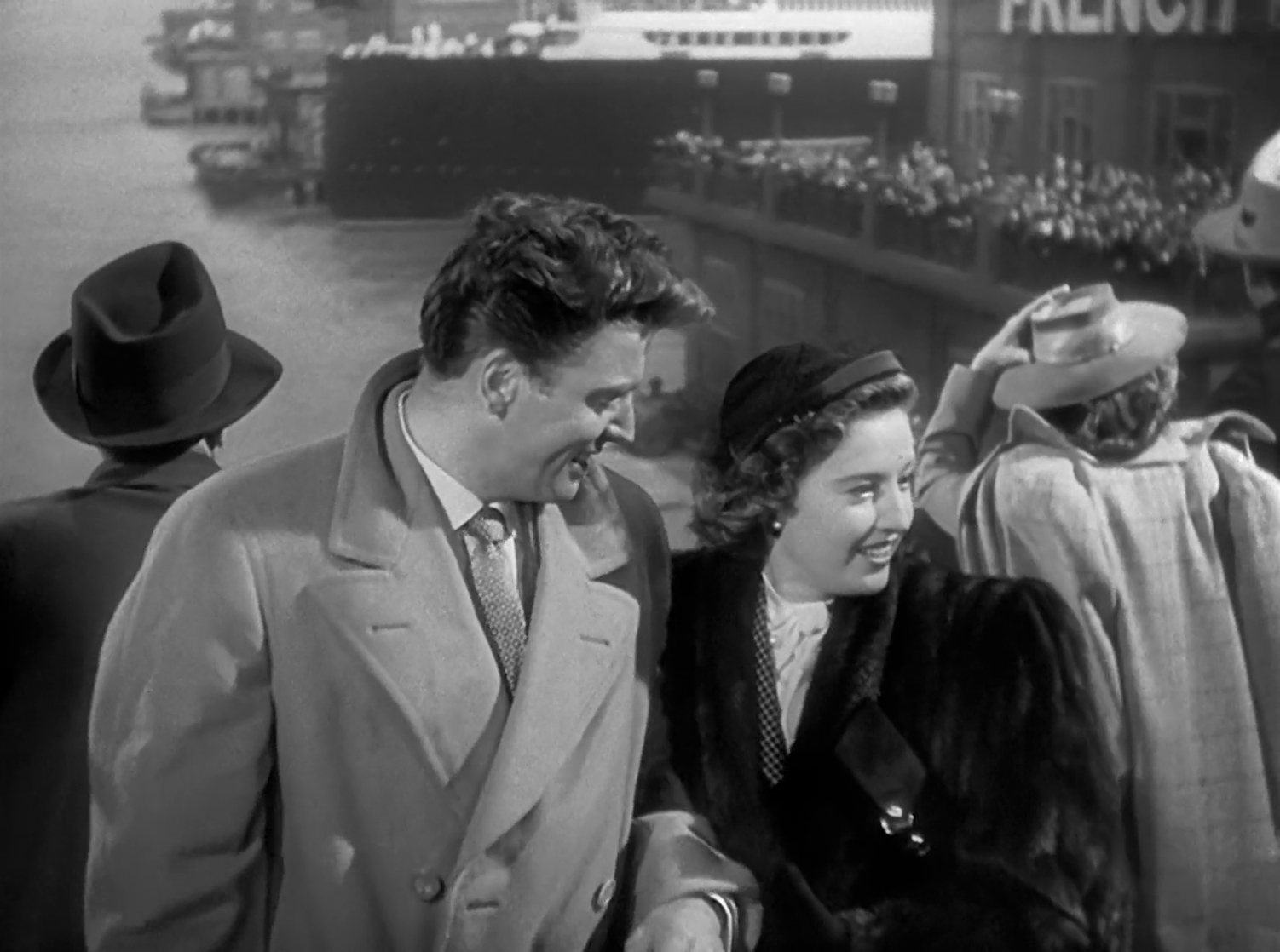 Burt Lancaster and Barbara Stanwyck