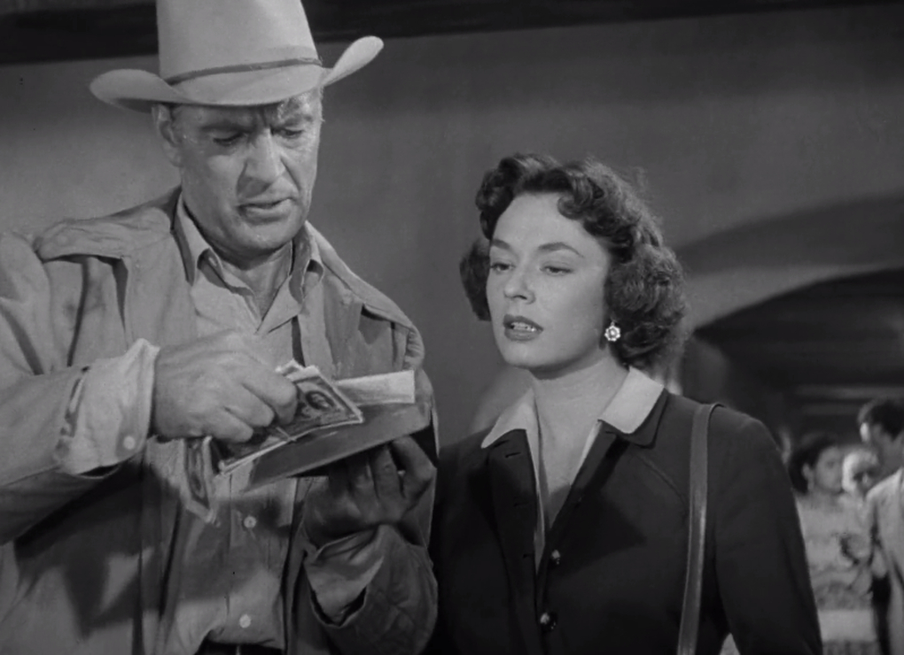 Gary Cooper and Ruth Roman