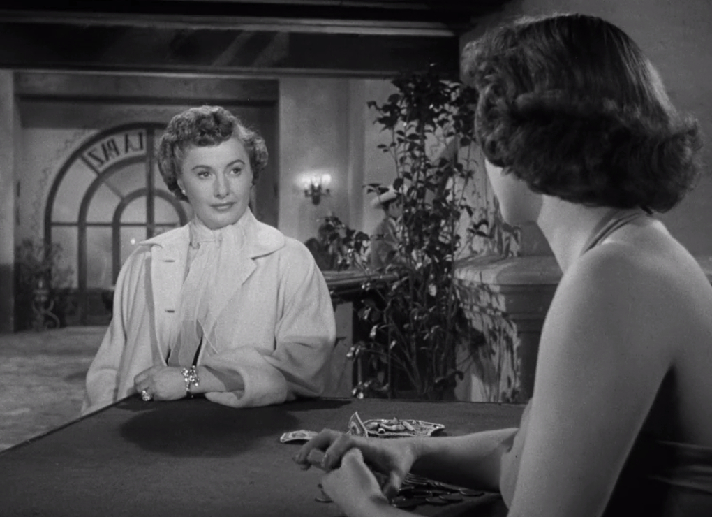 Barbara Stanwyck and Ruth Roman