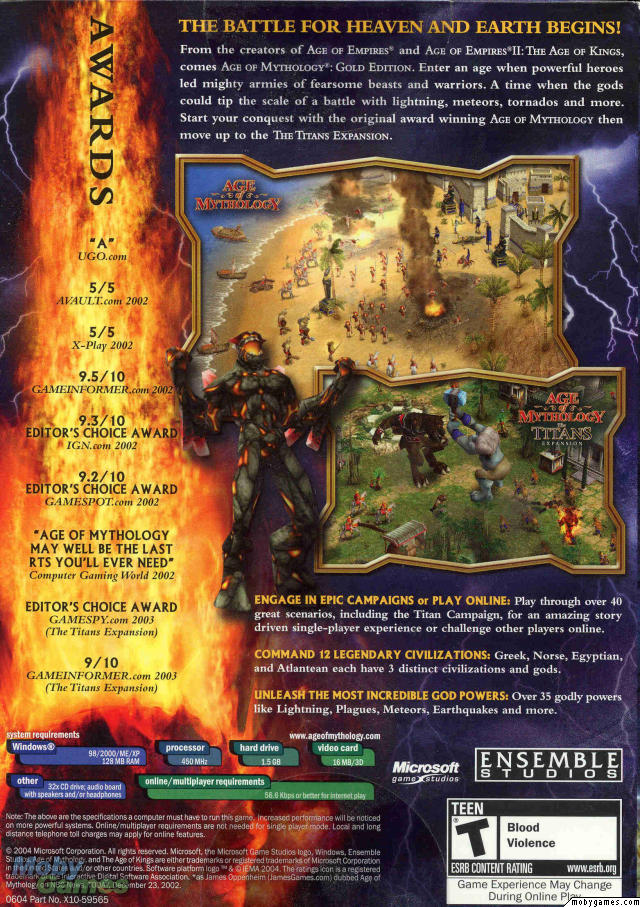 Image of Age of Mythology: Gold Edition