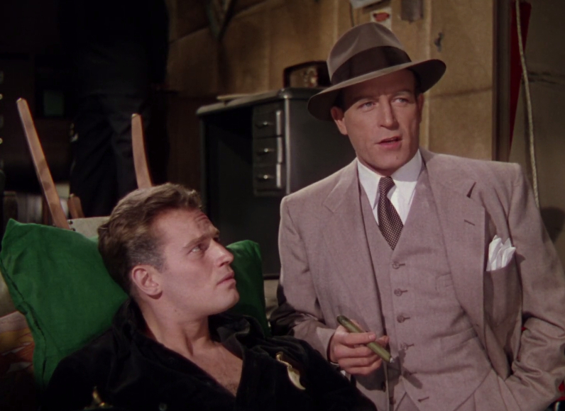 Charlton Heston and Lawrence Tierney