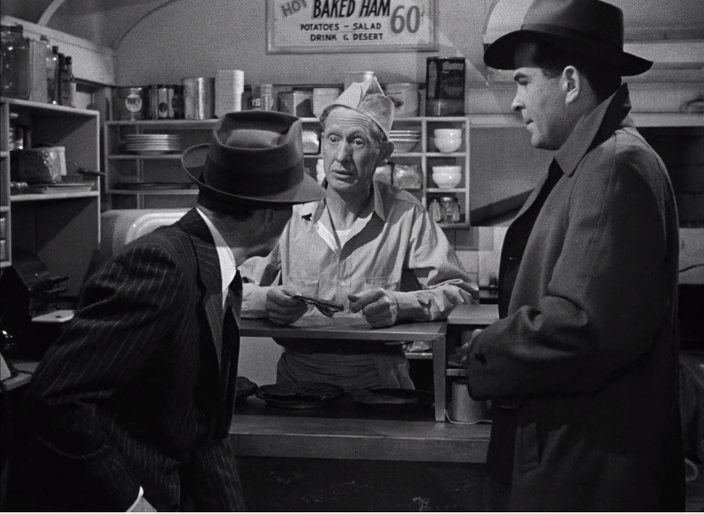 Humphrey Bogart, Tom Fadden and Douglas Kennedy