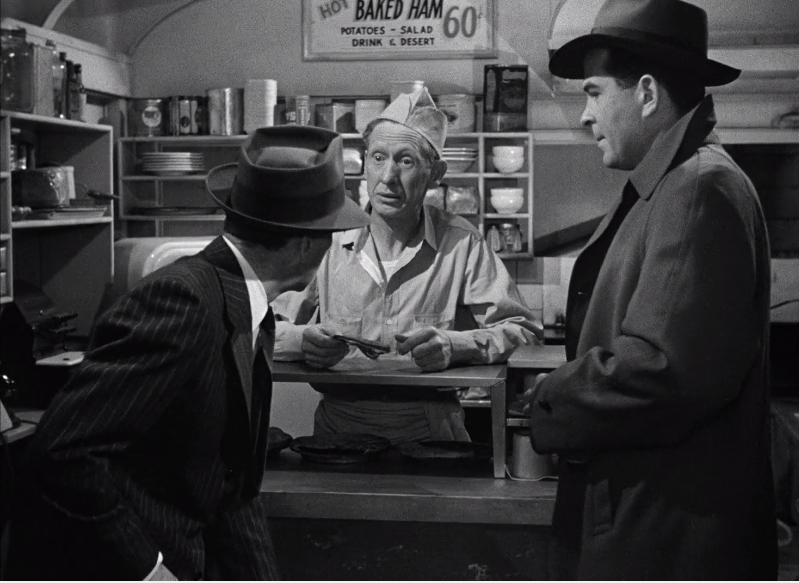 Humphrey Bogart, Tom Fadden and Douglas Kennedy