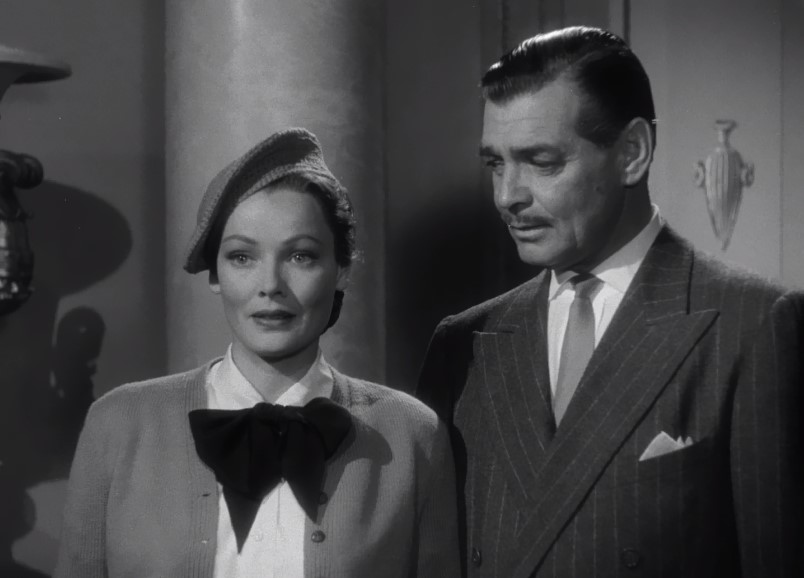 Gene Tierney and Clark Gable