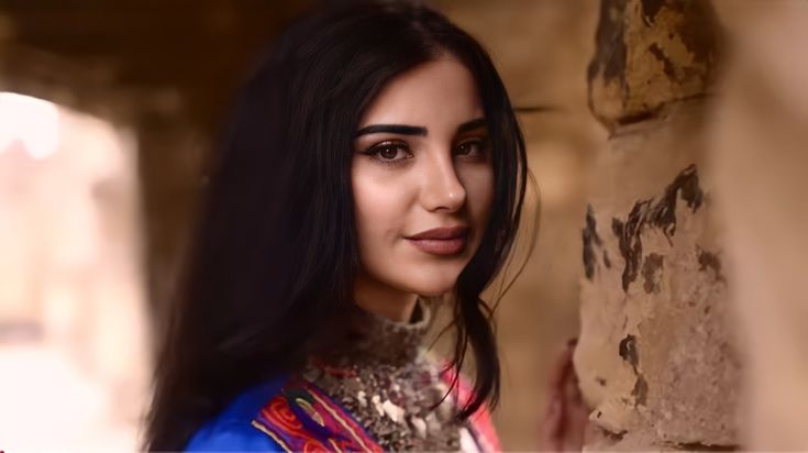 Negin Ghalavand in an Afghan music video