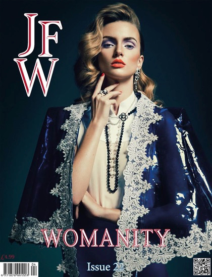 Letecia Price in London covering JFW magazine