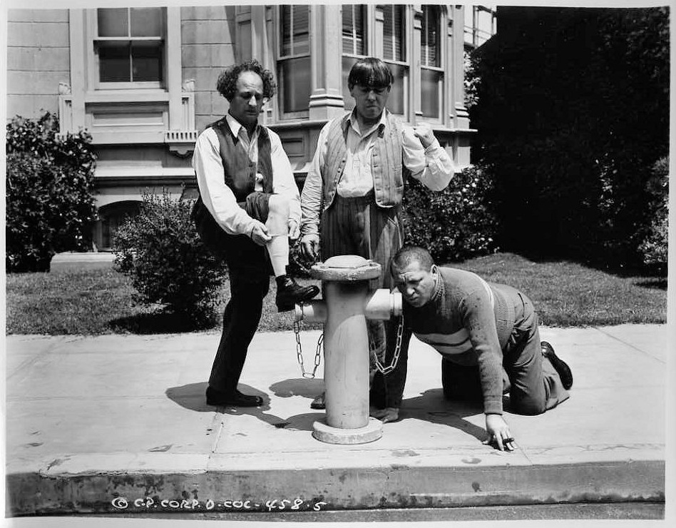 Larry Fine, Moe Howard, Curly Howard