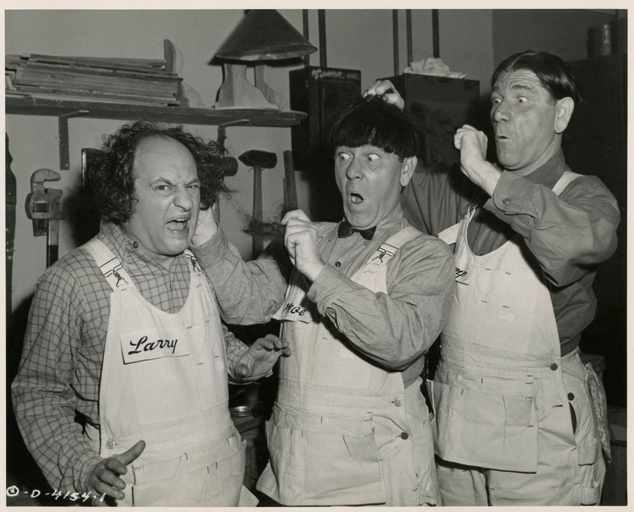 Larry Fine, Moe Howard, Shemp Howard