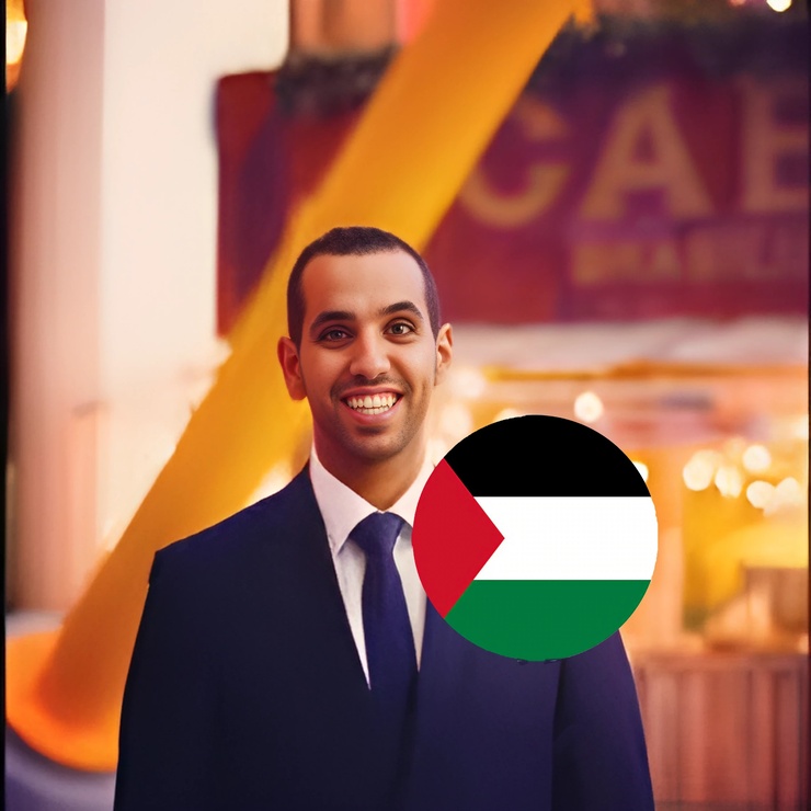 Nawaf Sami Al-Qurashi supports Free Gaza