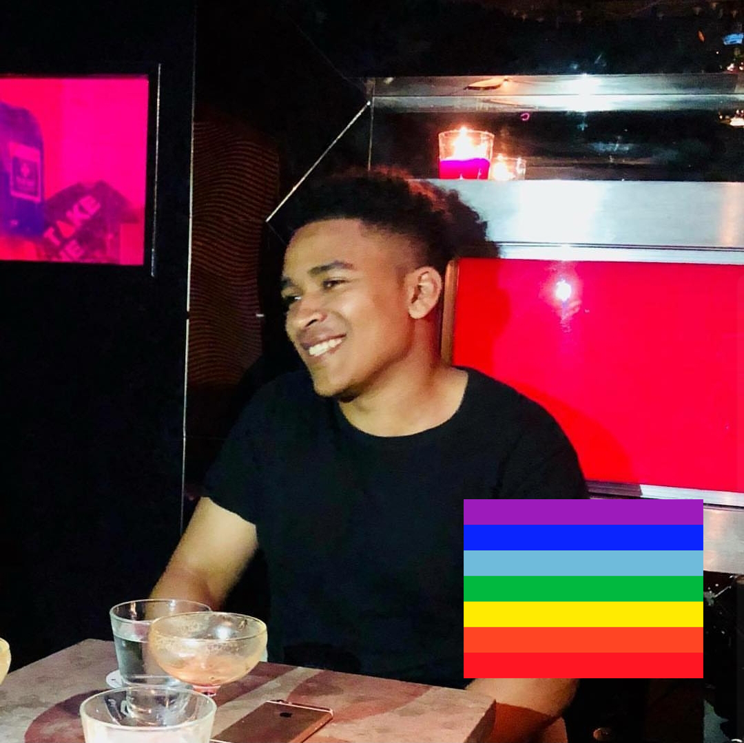 Rashad Saunders supports LGBTQ+ Community