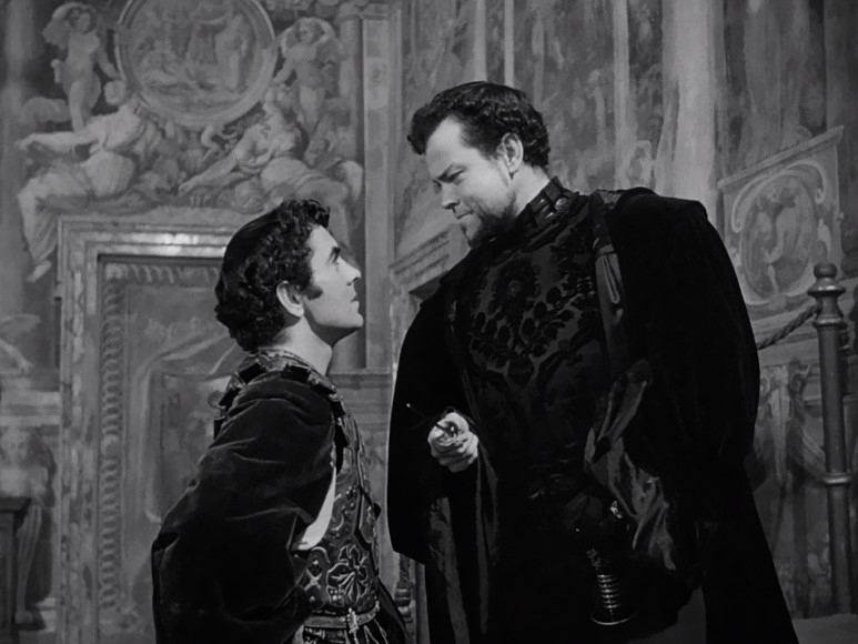 Tyrone Power and Orson Welles