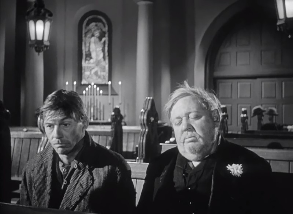 David Wayne and Charles Laughton