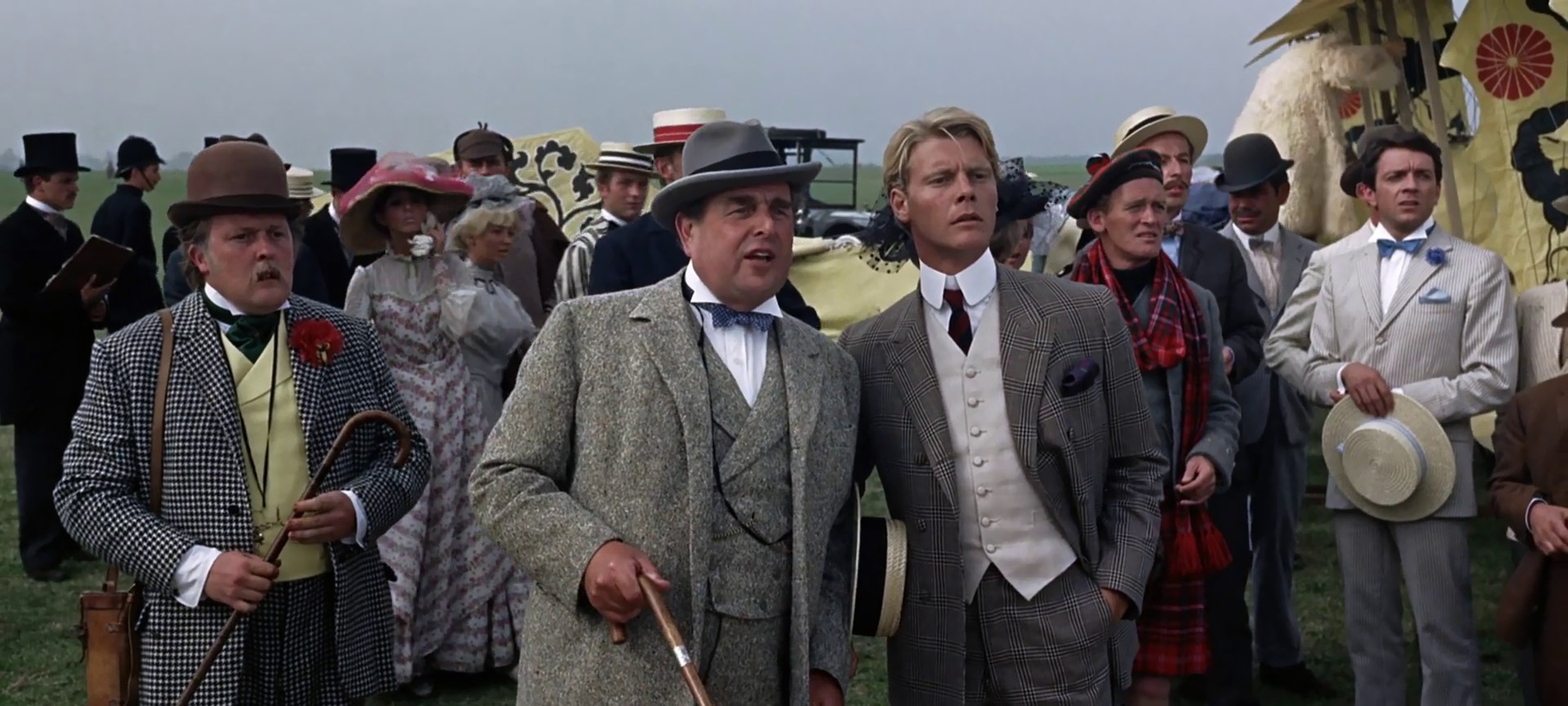 William Rushton, Robert Morley and James Fox