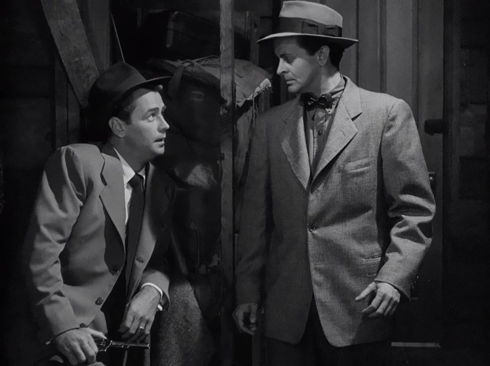 Alan Ladd and Stacy Harris