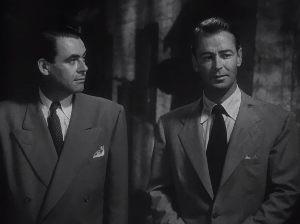 Dan Riss and Alan Ladd