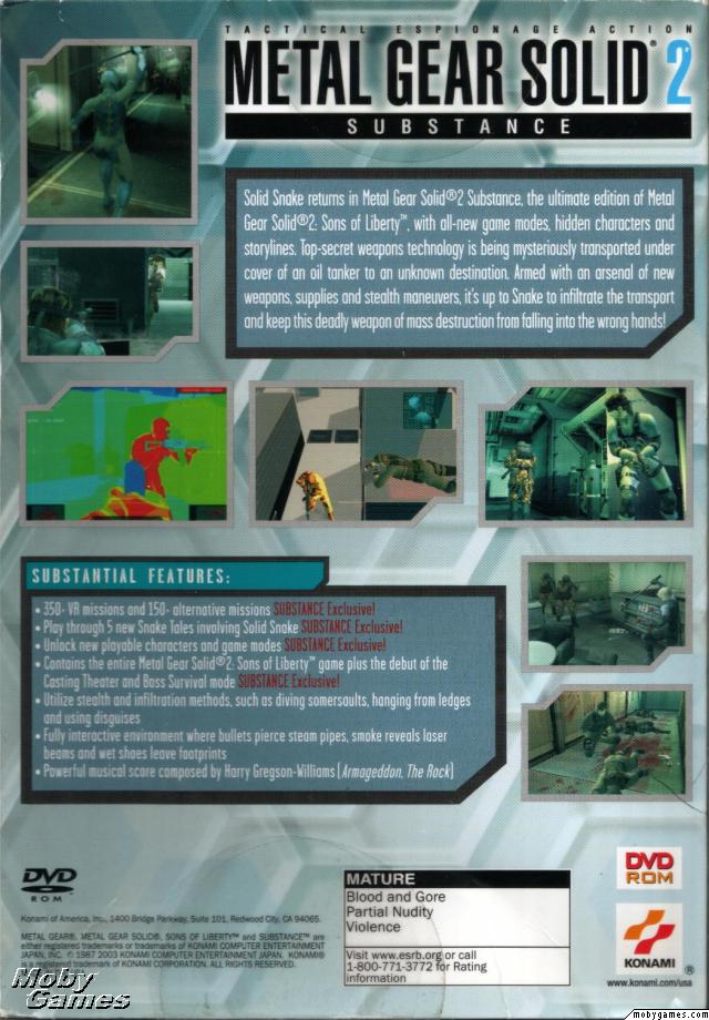 Picture of Metal Gear Solid 2: Substance