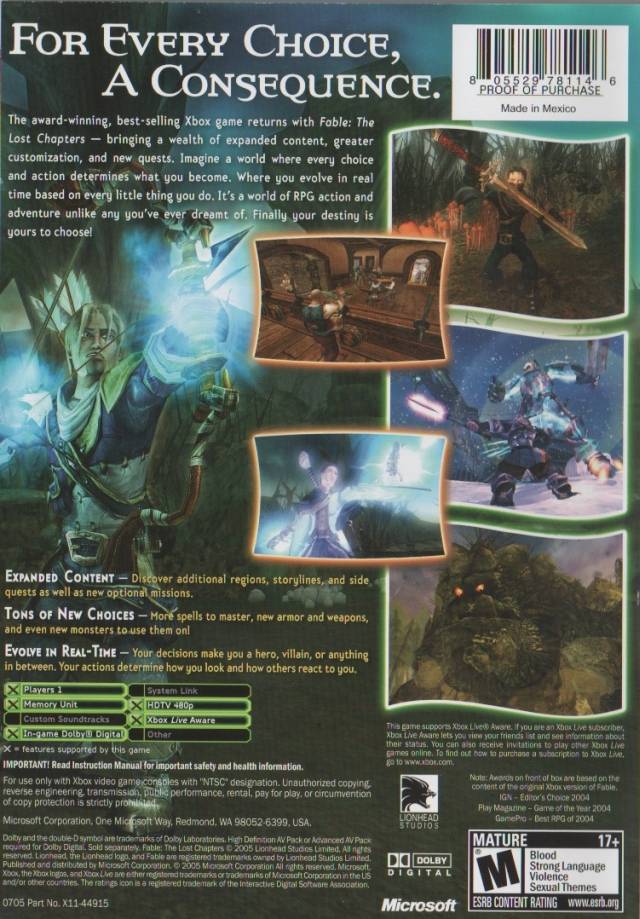 Picture of Fable: The Lost Chapters