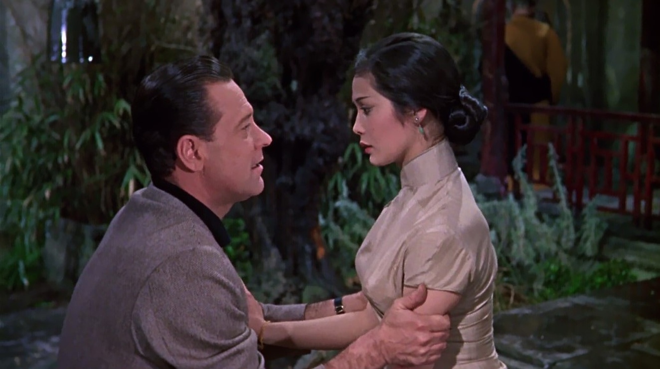 William Holden and Nancy Kwan
