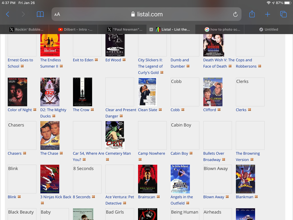 Listal - List the stuff you love! Movies, TV, music, games and books